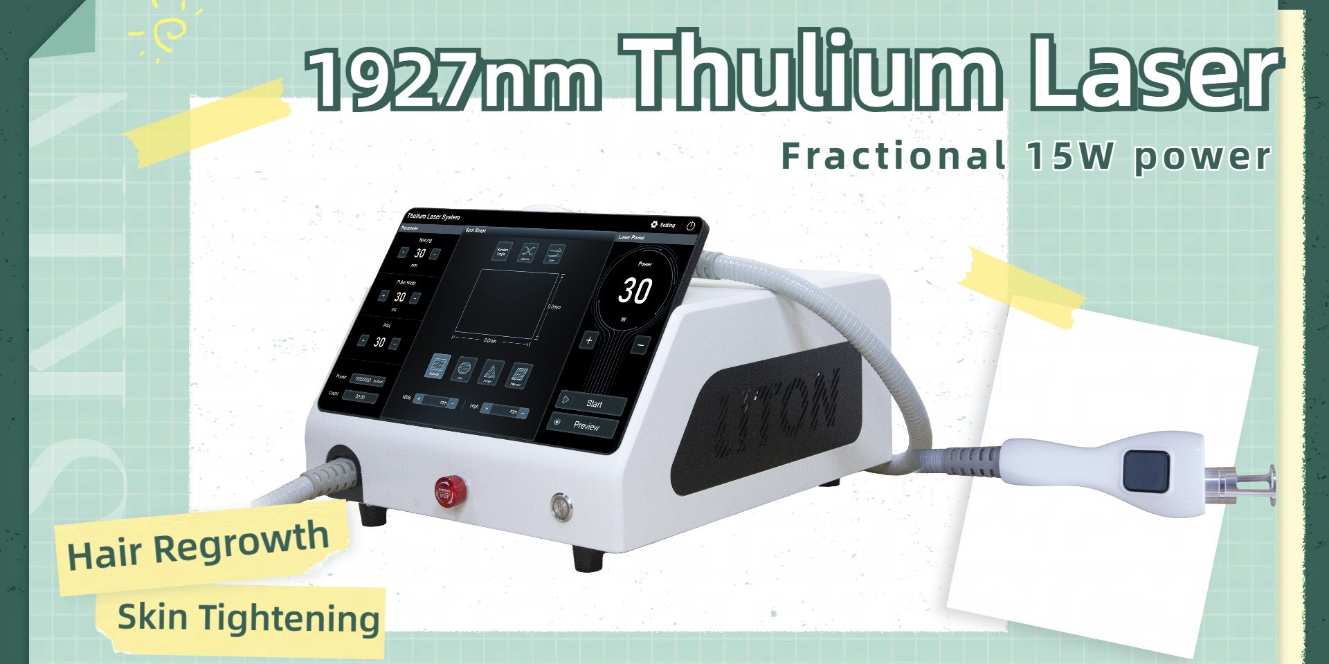 Thulium Laser for Hair Growth and Skin Tightening