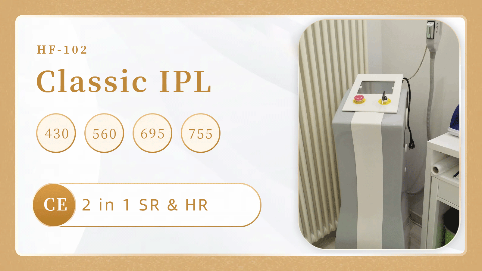 HF-102 IPL Laser Machine (Hair Removal & Skin Rejuvenation)